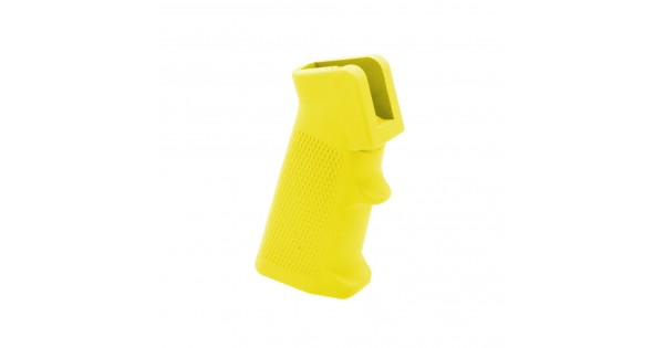 AR-15/10 A2 Style Pistol Grip w/ Screw & Lock Washer- Cerakote LEMON YELLOW