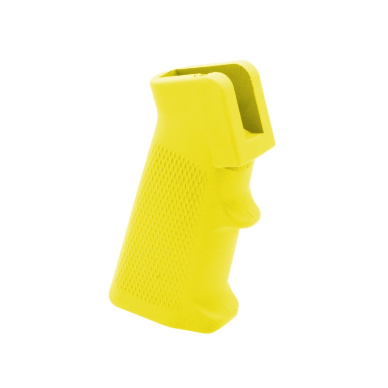AR-15/10 A2 Style Pistol Grip w/ Screw & Lock Washer- Cerakote LEMON YELLOW