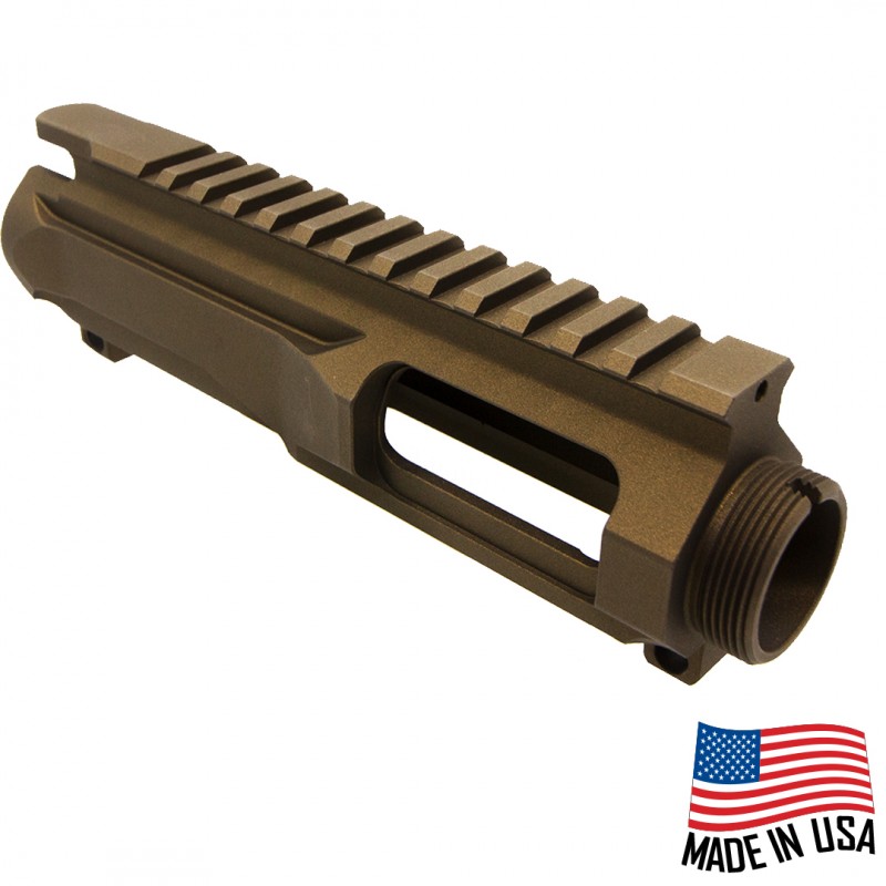 AR-9 ENHANCED 9MM AR-15 BILLET UPPER RECEIVER - Cerakote Burnt Bronze