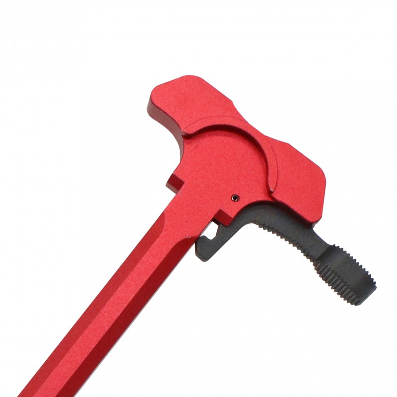 AR-15 Battle Hammer Charging Handle w/ Oversized Latch - Red and Black ...