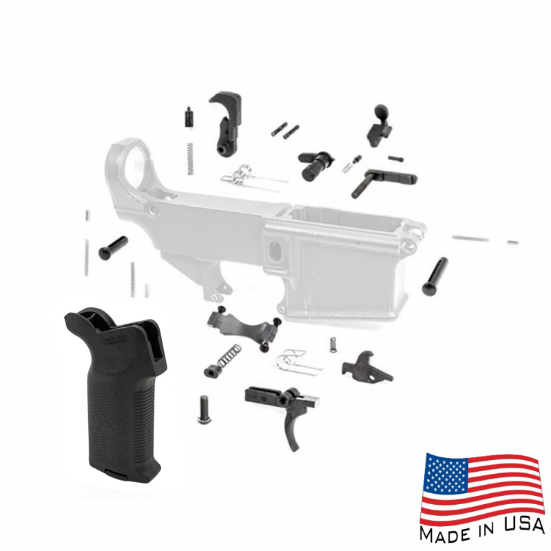 AR-15 Lower Parts Kit with Magpul K2 Grip - OT Supplier