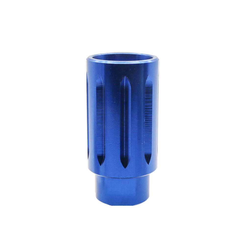 AR-15 Flash Can Muzzle Brake - Aluminum Blue