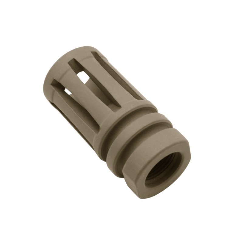 A2 Muzzle Brake for 1/2"x28 Pitch - 5 Ports - Cerakote FDE