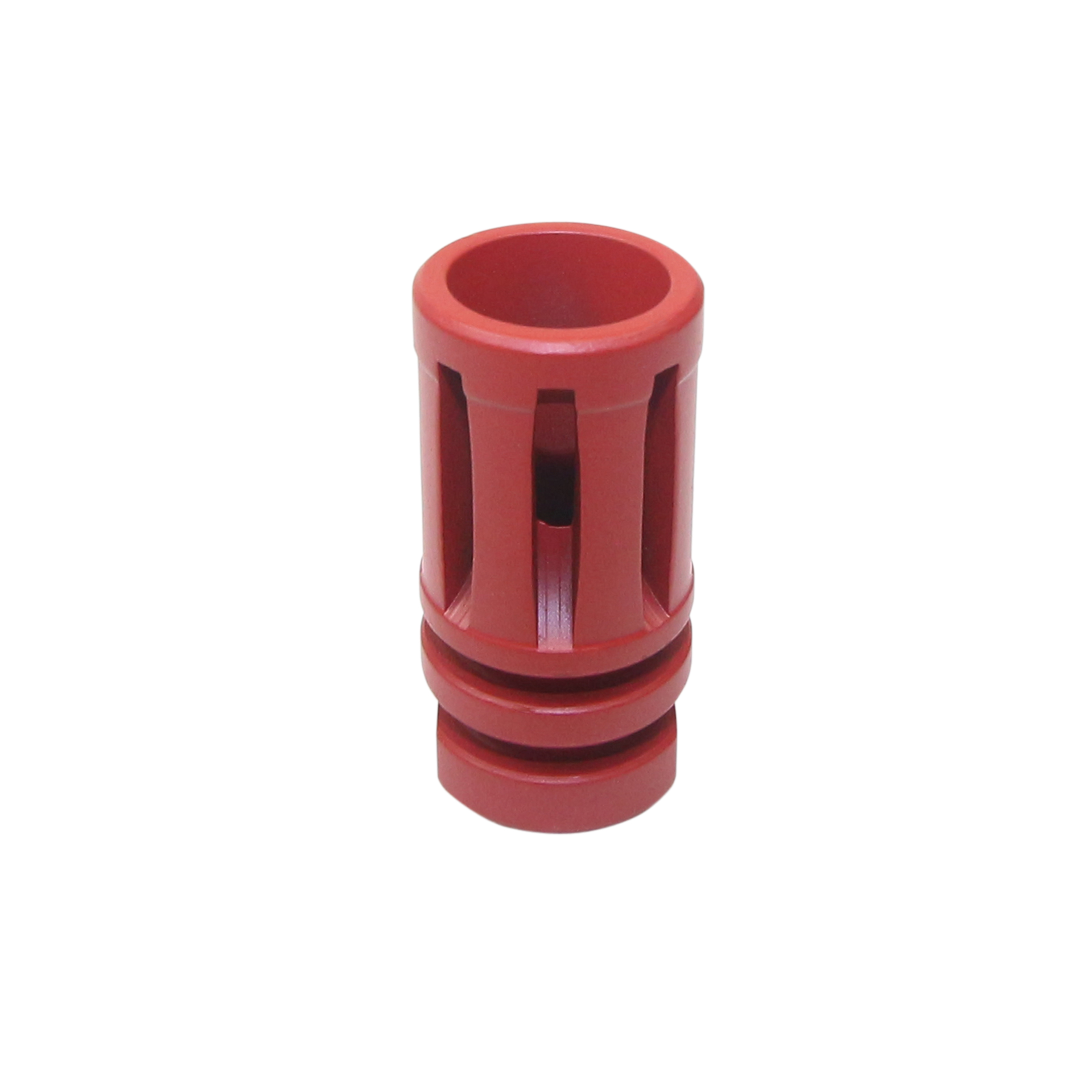 A2 Muzzle Brake for 1/2"x28 Pitch - 5 Ports - Cerakote RED