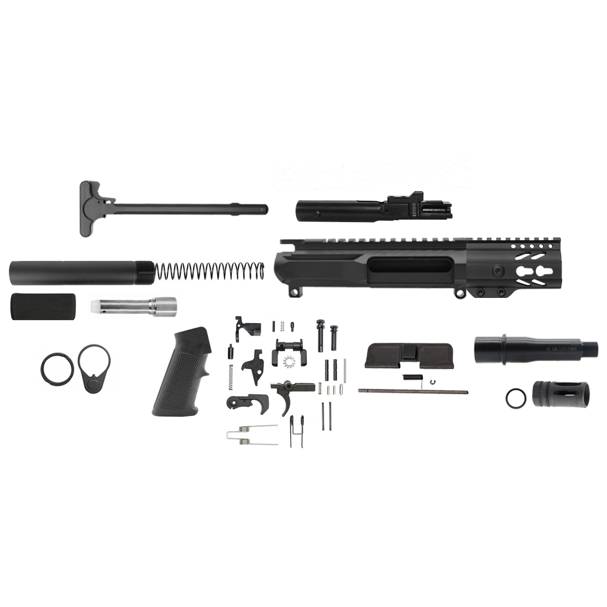 AR-40 4.5" BILLET UPPER RECEIVER PISTOL BUILD KIT W/4" KEY MOD ...