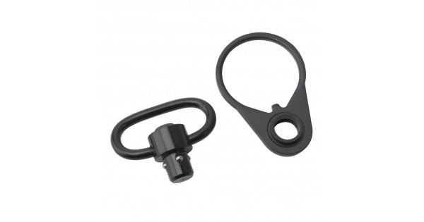 AR-15 QD receiver end plate with QD Adapter