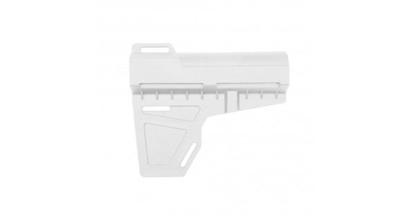 Lightweight Shockwave Blade Buffer Stock Cerakote White