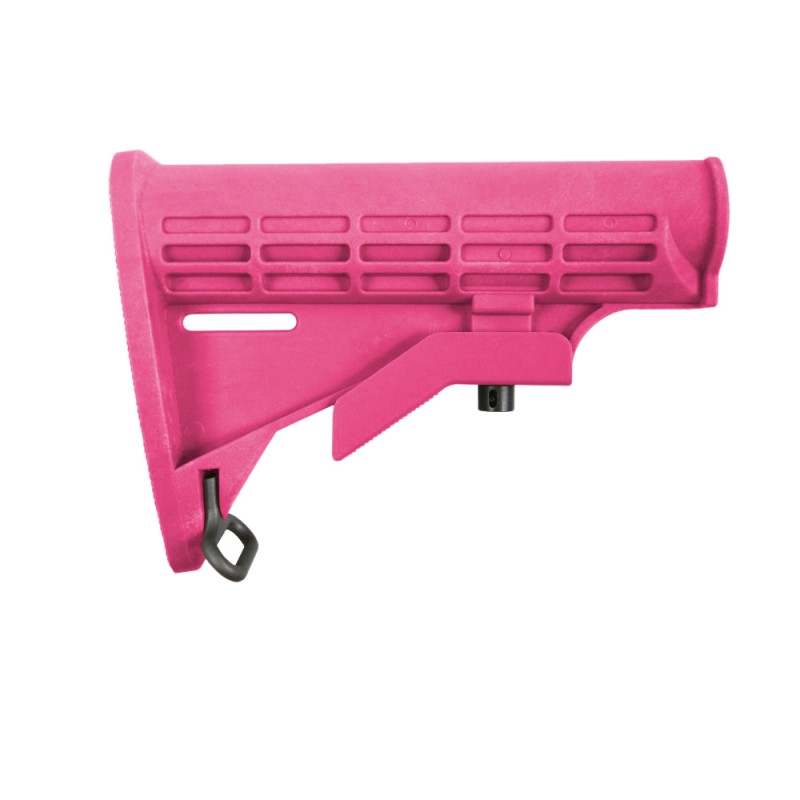 AR-15 Collapsible Standard Version Stock Body-Mil Spec- Cerakote Pink ...