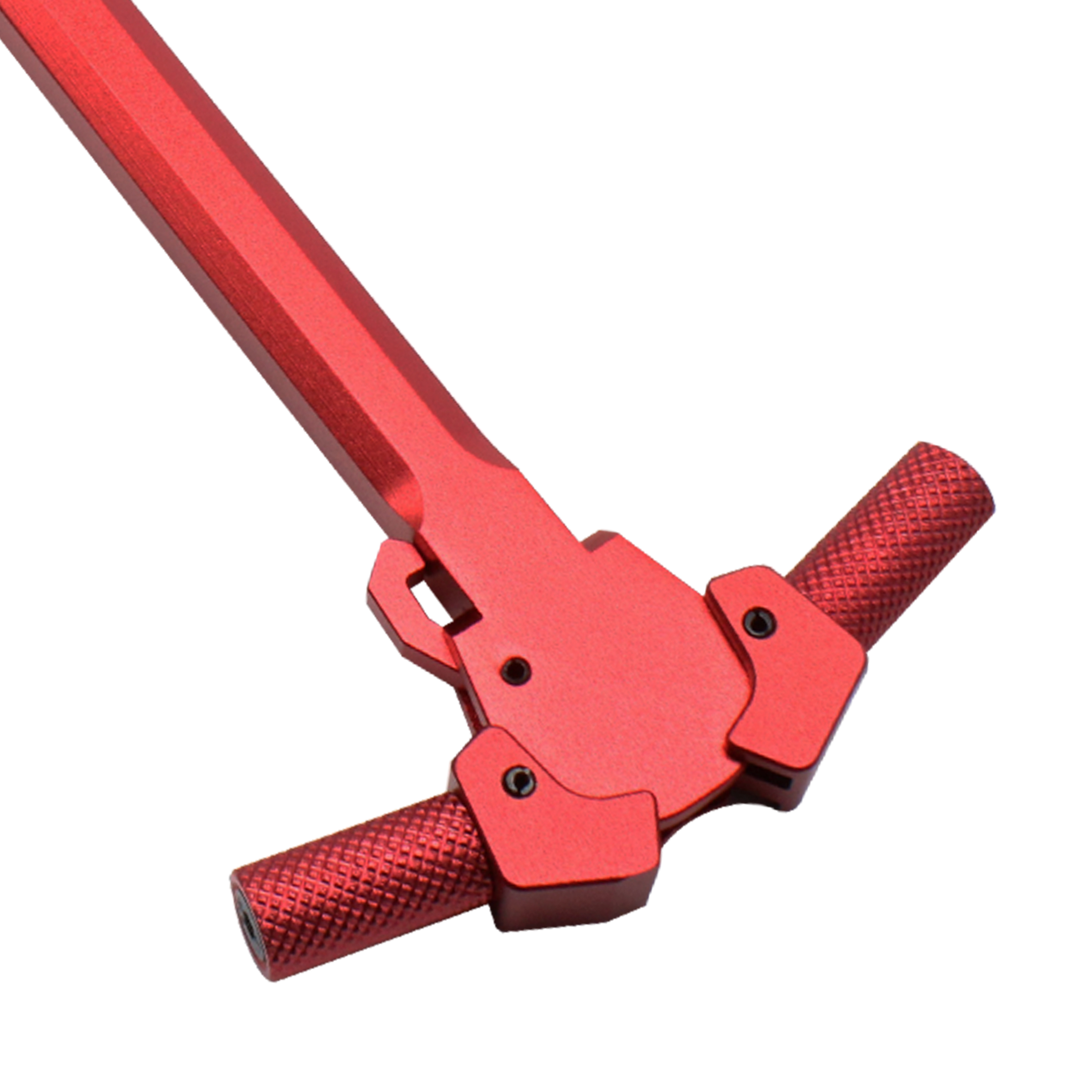 AR-10/LR-308 Red Tactical Charging Handle - Ambidextrous