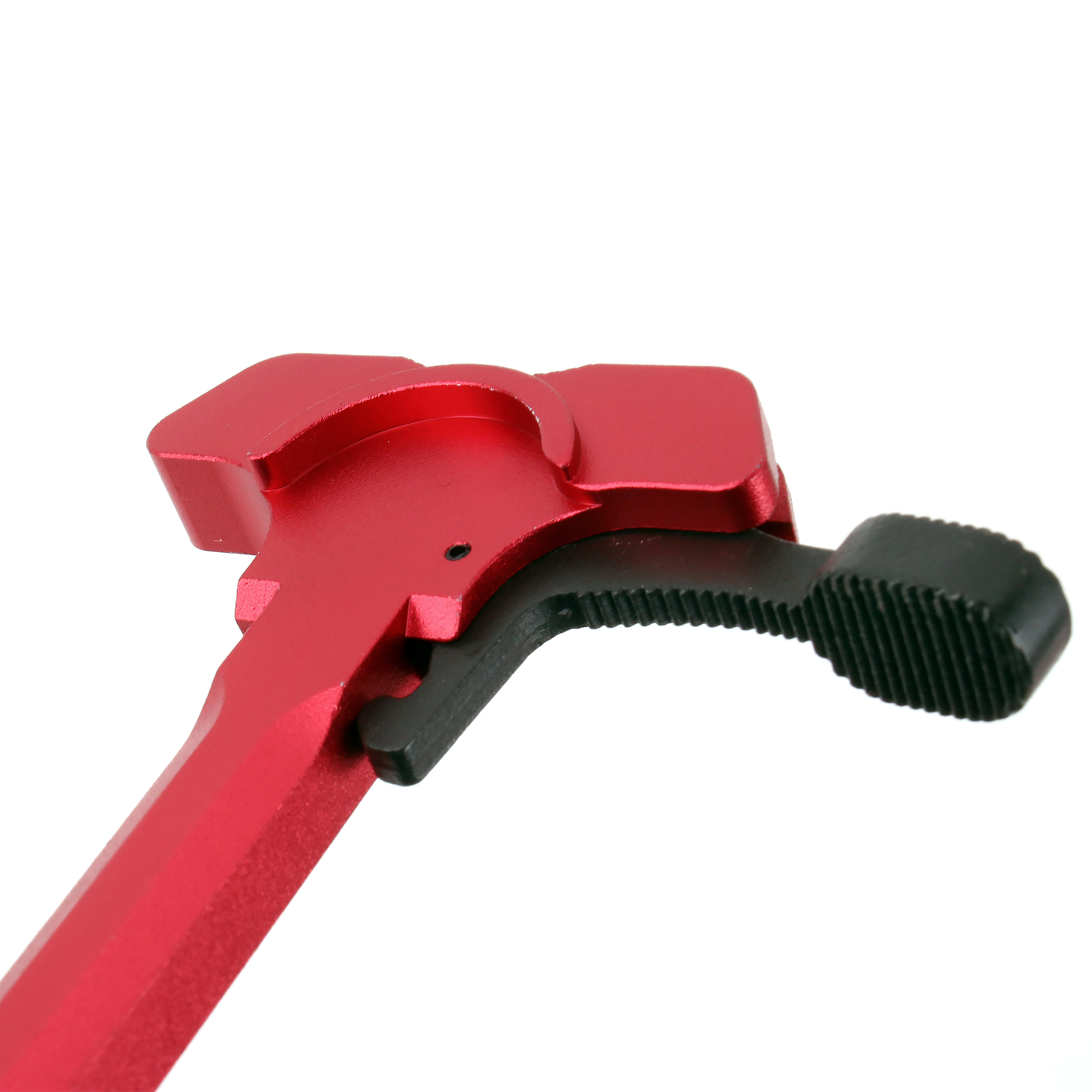 AR-15 Battle Hammer Charging Handle w/ Oversized Latch - Red and Black ...