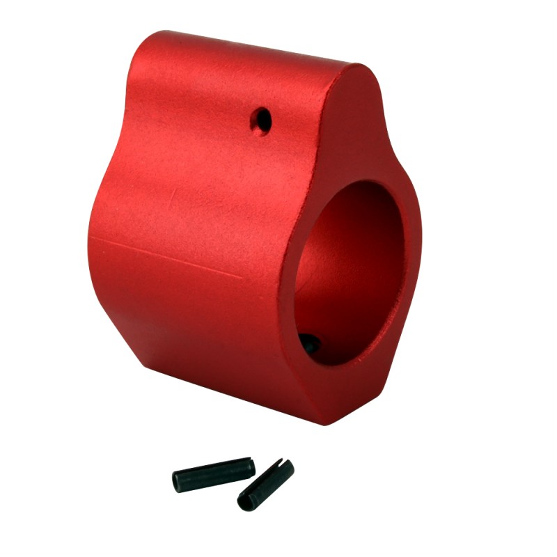 750-Low-Profile-Aluminum-Gas-Block-with-Roll-Pin-Wrench-Red