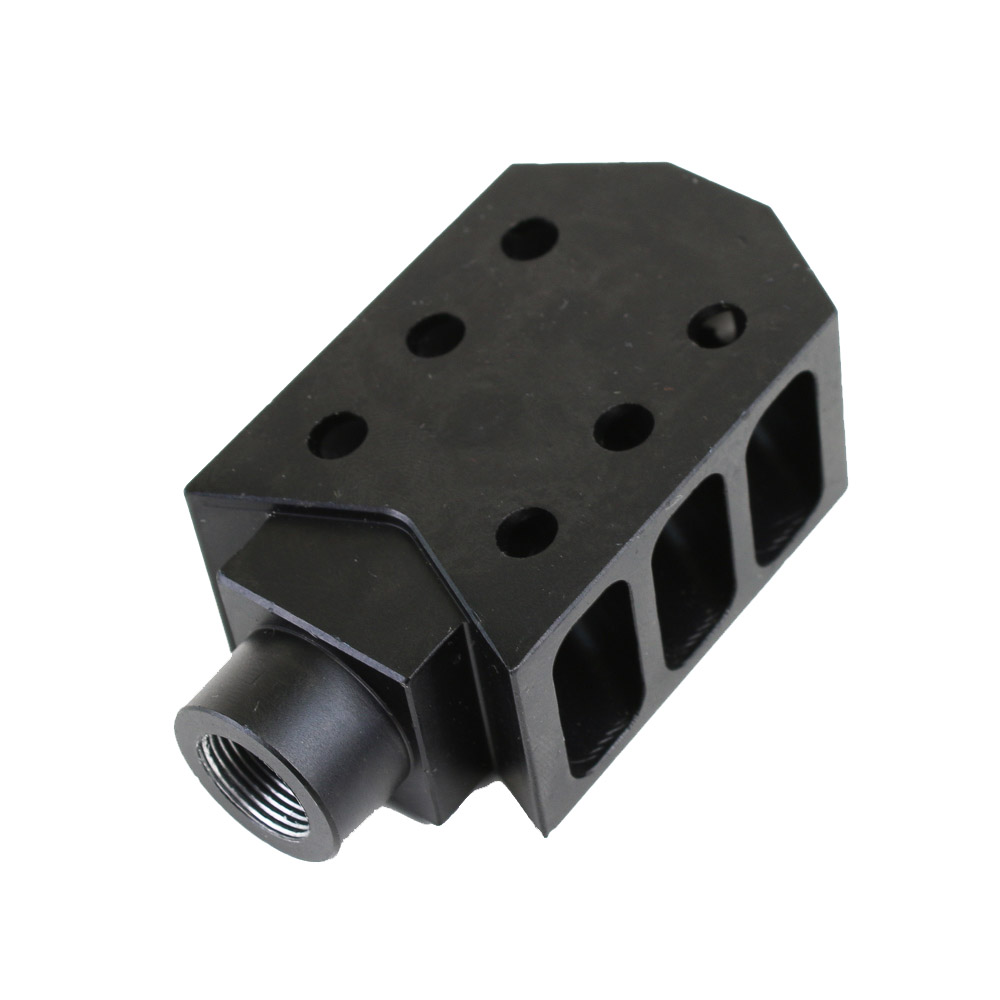 Barrett Style "Tanker" AR15 Muzzle Brake - Black