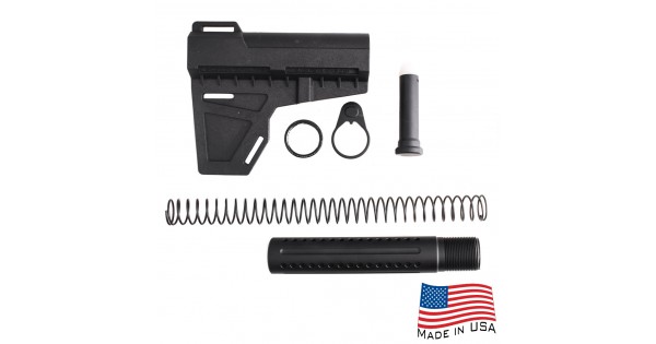 AR-15 Shockwave Blade with Custom Pistol Buffer Tube Kit