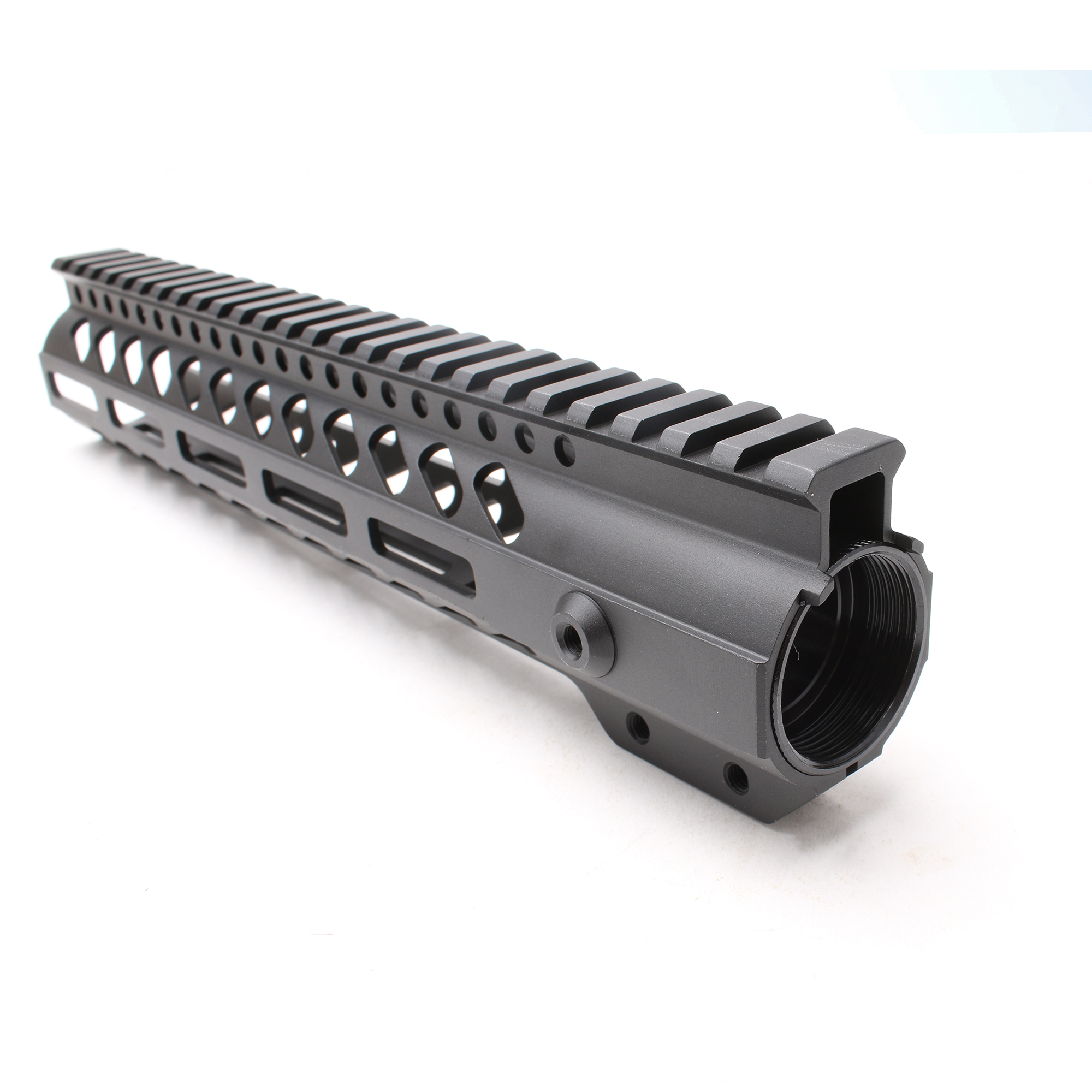 AR15 MLok 10 in Super Slim Free Float Handguard with No Rails