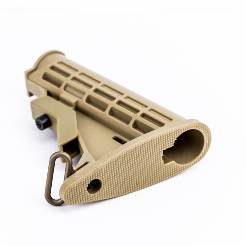 Mil-Spec 6-Position Collapsible Buttstock - Tan