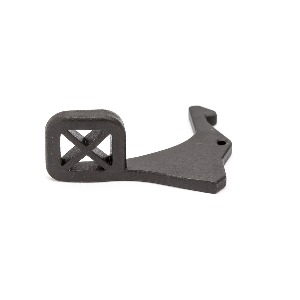 Oversized Charging Handle Latch - Steel - Cross Pattern