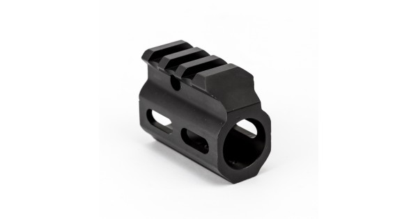 AR-15 Gas Block .750" with Top Picatinny Rail - Black