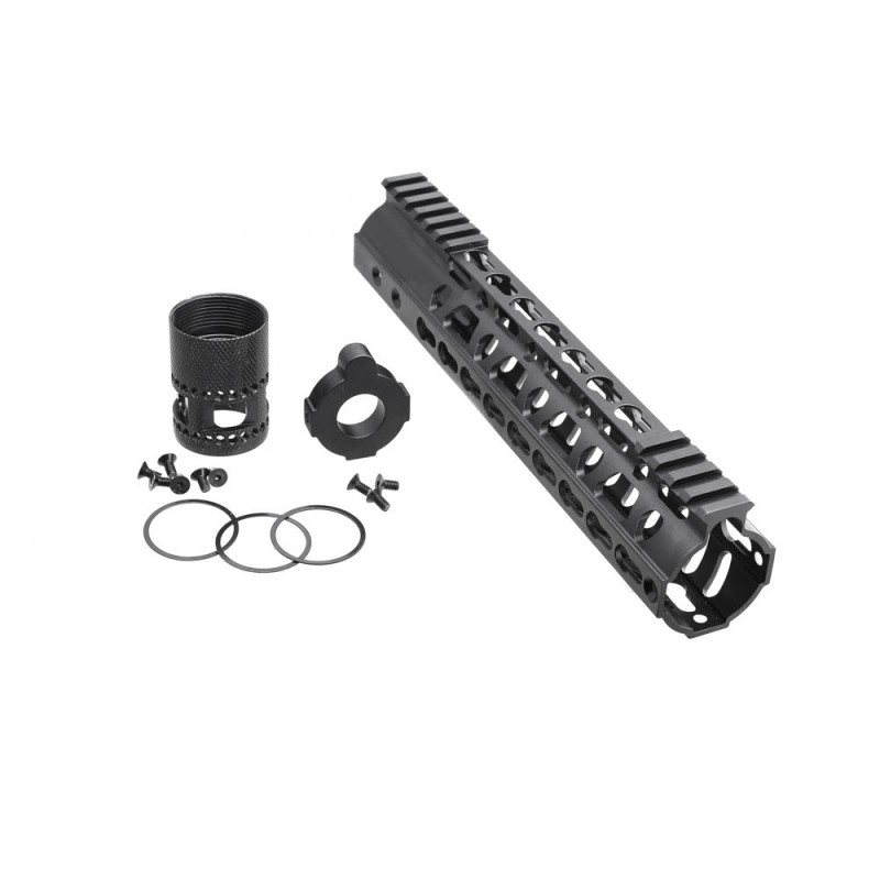 AR-10/LR-308 Mid Length 10" Free Float Super Slim Hybrid Picatinny ...