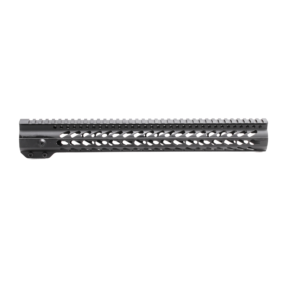 AR-15 15" Extended Rifle Length Free Float Super Slim Monolithic Keymod ...