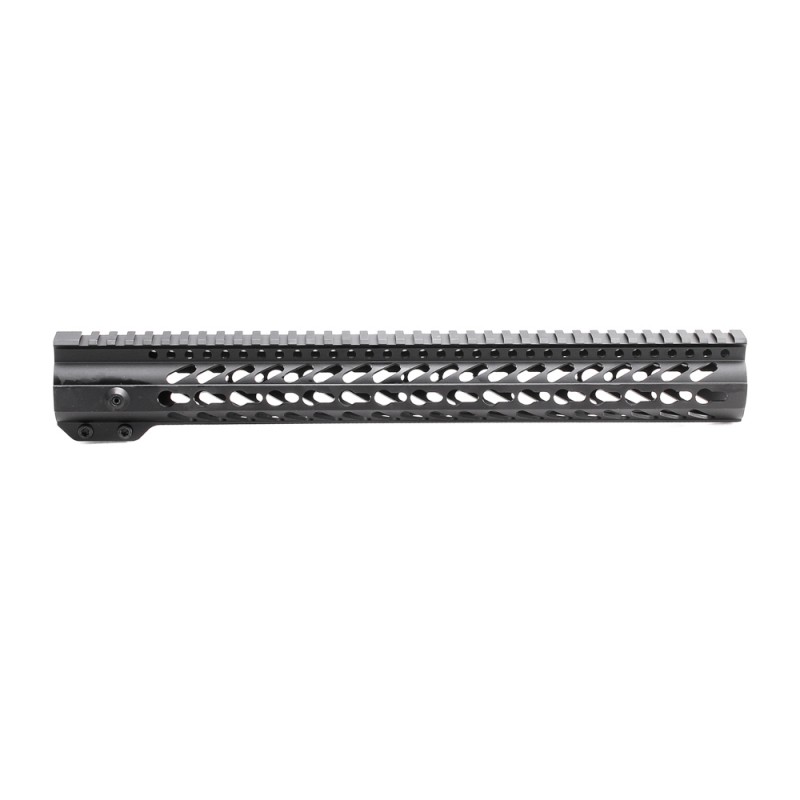AR-15 15" Extended Rifle Length Free Float Super Slim Monolithic Keymod ...