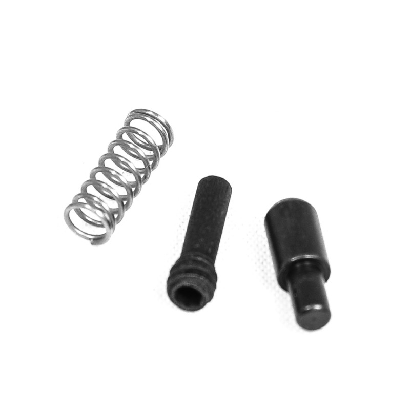 AR-10/LR-308 Bolt Catch Assembly Kit with Plunger, Spring & Screw -Black