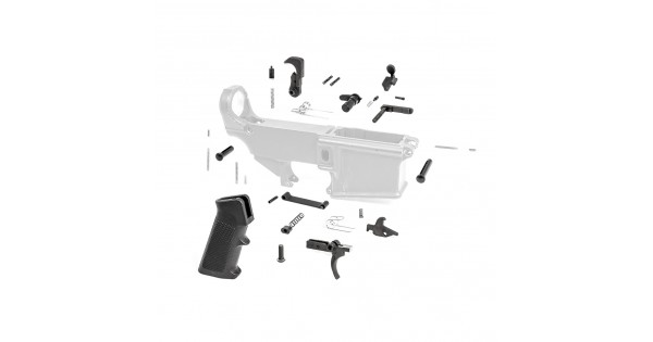 AR-10/LR-308 Lower Parts Kit w/ Standard Grip & Trigger Guard