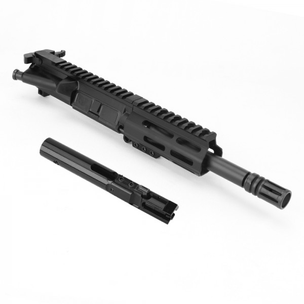 AR 9mm 7.5" Pistol Barrel w/ USA Made 4.5" M-Lok Super Slim Handguard ...
